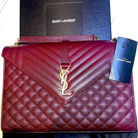Yves Saint Laurent | Bags | Ysl Classic Monogram Envelope Satchel ...
